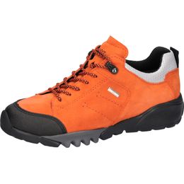 Waldl&auml;ufer Trekkingschuh WALDL&Auml;UFER "H-AMIATA", Damen, Gr. 3,5 (36), orange, schwarz, grau, Gummi, Textil, Veloursleder, kontrastfarbene Details, Schuhe Trekkingschuh, Freizeitschuh, Halbschuh, Outdoorschuh mit TEX-Ausstattung, H-Weite