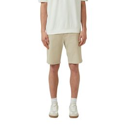 Chinoshorts s.Oliver, Herren, Gr. 34, N-Gr, beige, Web, Obermaterial: 97% Baumwolle, 3% Elasthan, unifarben, regular fit knielang, Hosen Chinoshorts, mit Taschen