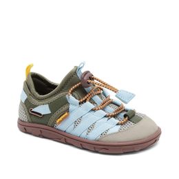 Slip-On Sneaker bisgaard "barefoot ivy", M&auml;dchen, Gr. 32, sage, Synthetik, Textil, Schuhe, Barfu&szlig;schuh mit Schnellverschluss, Gr&ouml;&szlig;enschablone zum Download