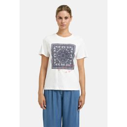 Smith & Soul Rundhalsshirt SMITH & SOUL, Damen, Gr. L, marine, Single Jersey, Material: 100% Baumwolle, bedruckt, regular fit normal, Rundhals, eingesetzt gerader Abschluss, Shirts Rundhalsshirt, aus Baumwolle