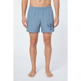 Badeshorts Chiemsee "Swim Shorts Jadeite", Herren, Gr. M, N-Gr, spring lake, Obermaterial: 100% Polyester, Badehosen Badeshorts, sportliche Schnittform, bequeme Passform