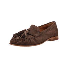 Melvin & Hamilton Slipper MELVIN & HAMILTON "Melvin & Hamilton Slipper Veloursleder", Damen, Gr. 38, braun, Veloursleder, Schuhe Slipper