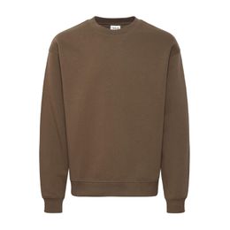 !Solid Longpullover SOLID "Sweatshirtpullover SDLenz", Herren, Gr. XXL, braun (slate schwarz), Obermaterial: 60% Baumwolle CO. 40% Polyester PES., Sweatshirts Longpullover