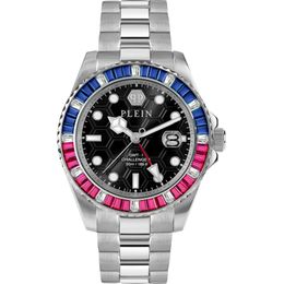 Philipp Plein Analog Watch male size One size Royal blue / Pink / Black / Silver
