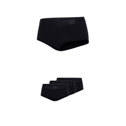 Panty Fila, Damen, Gr. M, schwarz, Single Jersey, Obermaterial: 95% Baumwolle, 5% Elasthan, k&ouml;rpernah, Unterhosen Panty, Baumwollmix, elastisch, Logobund