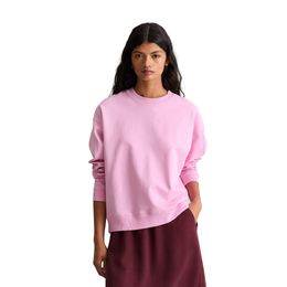 Marc O'Polo Sweatshirt MARC O'POLO DENIM "aus reinem Organic Cotton", Damen, Gr. L, pale bubblegum, Obermaterial: 100% Baumwolle, unifarben, oversize, Rundhals, Sweatshirts Sweatshirt