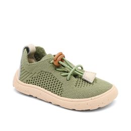 Lauflernschuh bisgaard "barefoot jua", Baby, Gr. 25, lindgr&uuml;n, Leder, Textil, Basic, Schuhe Lauflernschuh, Barfu&szlig;schuh mit Schnellverschluss, Gr&ouml;&szlig;enschablone zum Download