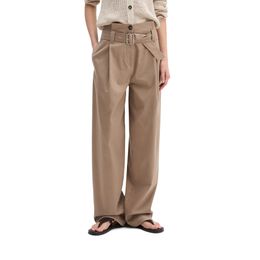 Marc O'Polo Chinohose MARC O'POLO "aus Lyocell-Organic-Cotton-Stretch", Damen, Gr. 34, Normalgr&ouml;&szlig;en, earthy taupe, Twill, Obermaterial: 58% Lyocell, 40% Baumwolle, 2% Elasthan, unifarben, relaxed fit normal, Hosen Chinohose