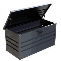 Wellker Gartenbox 320 L Metall Auflagenbox anthrazit g&uuml;nstig