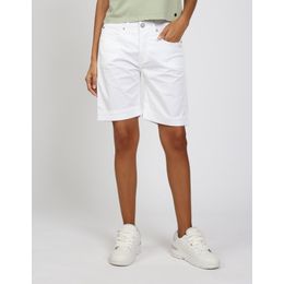 Shorts Gang "94NICA SHORTS", Damen, Gr. 33, N-Gr, wei&szlig;, Denim/Jeans, Obermaterial: 97% Baumwolle, 3% Elasthan, unifarben, kniefrei, Hosen Shorts, mit Knopfleiste, Boyfriend Fit