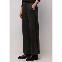 Street One Damen Culotteschwarz, Gr. 44, unifarben, Stoff, 43% Polyester, 38% Baumwolle, 17% Viskose, 2% Elasthan, Hosen, Middle Waist