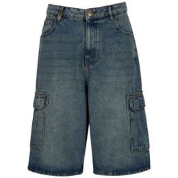 Cargoshorts 2Y STUDIOS "2Y Studios Sian Cargo Shorts", Herren, Gr. 31, Normalgr&ouml;&szlig;en, vintage blau, 100% Baumwolle, unifarben, loose fit, Hosen