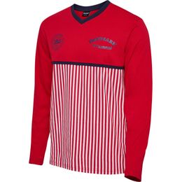 Hummel Shirt Herren Gr&ouml;&szlig;e M rot / schwarz