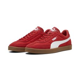 Sneaker Puma "Puma Club II Era The Stands Sneakers Erwachsene", Herren, Gr. 38, candy apple wei&szlig; rot, Obermaterial: Kuhleder, Textil, Synthetik. Futter: Textil. Innensohle: Textil. Laufsohle: Gummi, Schuhe Sneaker