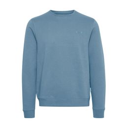 Longpullover Blend "Sweatshirtpullover BHDownton", Herren, Gr. S, blau (blaustone), Obermaterial: 50% Baumwolle CO. 50% Polyester PES., Sweatshirts Longpullover