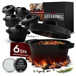 Gussk&ouml;nig Eingebrannter 6x 300 ml Mini Dutch Oven Set