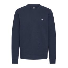 Longpullover Kronstadt "Sweater KSRichards", Herren, Gr. M, blau (sky captain), Obermaterial: 60% Baumwolle CO. 40% Polyester PES., Pullover Longpullover
