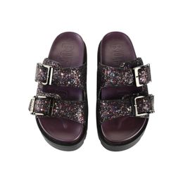 Sandale Buffalo "Buffalo RAYA ARI GLAM", Damen, Gr. 38, lila, multi, Polyurethan, Schuhe Sandale