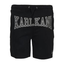 Sweatshorts Karl Kani "Karl Kani Herren KM232-006-2 KK College Signature Sweatshorts", Herren, Gr. L, US-Gr&ouml;&szlig;en, schwarz, 80% Baumwolle, 20% Polyester, normal, Hosen Sweatshorts