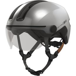 Fahrradhelm Abus "HUD-Y ACE" Gr. L, silber (gleam silber), Helme, L Kopfumfang: 57cm - 61cm