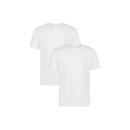 T-Shirt Under Armour "T-Shirt PERF COTTON CREW NECK 2PK 2er Pack", Herren, Gr. L, wei&szlig;, Obermaterial: 57% Baumwolle CO. 38% Polyester PES. 5% Elasthan EL., Shirts T-Shirt
