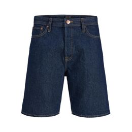 Jack & Jones Jeansshorts JACK & JONES "JJITONY JJORIGINAL SHORTS AM 460 SN", Herren, Gr. L, N-Gr, blau denim aop:raw, Denim/Jeans, Obermaterial: 100% Baumwolle, unifarben, relaxed fit kniefrei, Jeans Jeansshorts, Baumwollmischung, relaxed fit