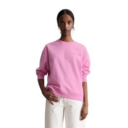 Marc O'Polo Sweatshirt MARC O'POLO DENIM "mit markantem R&uuml;ckenprint", Damen, Gr. XXS, pale bubblegum, Obermaterial: 100% Baumwolle, unifarben, oversize, Rundhals, Rippb&uuml;ndchen, Sweatshirts Sweatshirt
