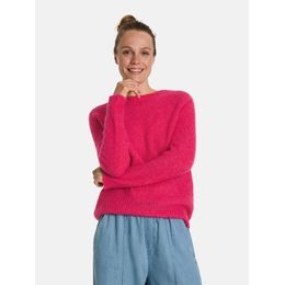 LIEBLINGSST&Uuml;CK Strickpullover LIEBLINGSST&Uuml;CK "Babro", Damen, Gr. 38, bubblegum, Strick, Obermaterial: 50% Alpaka, 28% Polyester, 22% Wolle, clean, unifarben, regular fit normal, Rundhals, Strickb&uuml;ndchen, Pullover Strickpullover, mit Alpakawolle