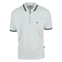 Poloshirt 883POLICE "883 Police JAYSON POLOS", Herren, Gr. L, aquatic gr&uuml;n, 50% Baumwolle, 50% Modal, unifarben, normal, amerikanischer Ausschnitt, Shirts