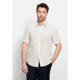 Kurzarmhemd OLYMP "OLYMP Casual, regular fit, Kent", Herren, Gr. XXL, Normaler Arm, sanftes wei&szlig;, 100% Baumwolle, Hemden