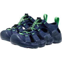 Sandale Keen "HYPERPORT H2", Jungen, Gr. 35, naval academy, vibrant gr&uuml;n, Synthetik, Schuhe Sandale, waschbar und schnell trocknend