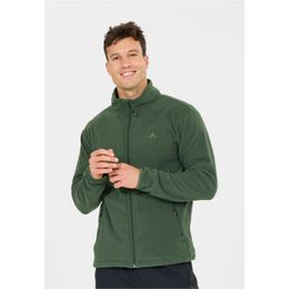Fleecejacke WHISTLER "Cocoon", Herren, Gr. XL, gr&uuml;n, gr&uuml;n, 100% Polyester, unifarben, normal, hoch geschlossener Ausschnitt, Jacken Fleecejacke, mit praktischem Tunnelzug