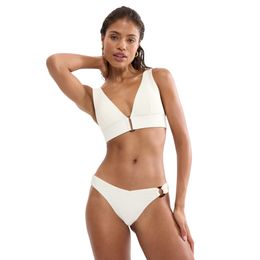 B&uuml;gel-Bikini-Top Triumph "Summer Dune P", Damen, Gr. 36, Cup D, beige, Microfaser, Obermaterial: 83% Polyamid, 17% Elasthan, Bikini-Oberteile, mit Wellenstruktur