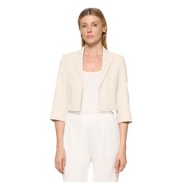 Jackenblazer Betty Barclay "Damen mit 3/4 Arm", Damen, Gr. 40, beige, Obermaterial: 86% Polyester, 14% Elasthan; Futter: 100% Polyester, Basic, normal kurz, Blazer