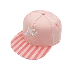 Baseball Cap MaxiMo, M&auml;dchen, Gr. 55/57, rosa (candy peach), Canvas, Obermaterial: 100% Baumwolle, Caps, Candy Peach, Eist&uuml;te, interaktiver Patch, Glitzer, Snapback