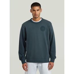 G-Star Raw Longpullover G-STAR "Sunfaded Sweatshirt", Herren, Gr. XS, salute gd, Obermaterial: 100% Baumwolle, Pullover Longpullover