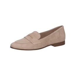 Slipper Caprice "Caprice Slipper Veloursleder", Damen, Gr. 37,5, beige, Veloursleder, Schuhe Slipper