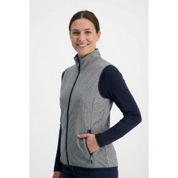 Fleeceweste CMP, Damen, Gr. 48, grau (b.blau, ice), Obermaterial: 55% Polyester, 45% Baumwolle, Westen Fleeceweste, aus Polyester und Baumwolle, sportlicher Stil, leichtes Gewicht