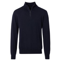 Troyer Casamoda "Casamoda Stricktroyer uni", Herren, Gr. 3XL, blau (dunkelblau), 100% Baumwolle, Pullover Troyer