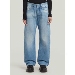 G-Star Raw Regular-fit-Jeans G-STAR "Bowey Barrel Jeans", Damen, Gr. 33, L&auml;nge 32, faded blau chrome, Obermaterial: 100% Baumwolle, Jeans