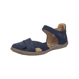 Riemchensandale Josef Seibel "Josef Seibel Sandalen Leder", Damen, Gr. 38, ozean, Leder, Schuhe Riemchensandale