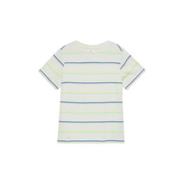 T-Shirt s.Oliver JUNIOR, M&auml;dchen, Gr. 116/122, beige stripe, Jersey, Obermaterial: 98% Baumwolle, 2% Polyester, gestreift, normal h&uuml;ftbedeckend, Rundhals, abgesteppte Kante, Shirts T-Shirt, Gerade, bequeme Passform