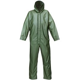 Regenoverall TERRAX WORKWEAR "Terraflex" Gr. XXL, gr&uuml;n (oliv), XXL, Einheitsgr&ouml;&szlig;e, Obermaterial: 100% Polyethylen PE., Overalls, Regenoverall