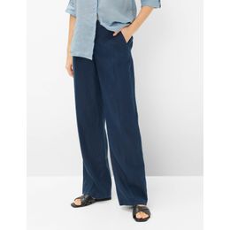 Culotte Brax "Style MAINE", Damen, Gr. 44, Normalgr&ouml;&szlig;en, navy, Web, 100% Leinen, Hosen Culotte