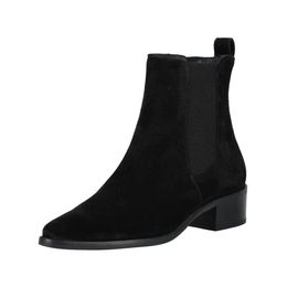 Stiefelette Paul Green "Paul Green Stiefelette Veloursleder", Damen, Gr. 37,5, schwarz, Veloursleder, Schuhe Stiefelette
