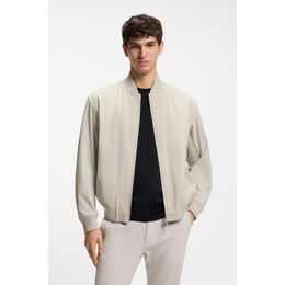 Blouson BOSS Orange "Osruf", Herren, Gr. 60, open grau070, Web, Obermaterial: 87% Polyamid, 13% Elasthan, unifarben, regular fit normal, Rippstrickb&uuml;ndchen, Jacken Blouson, Rippb&uuml;ndchen, Regular Fit, 2-wege-Rei&szlig;verschluss