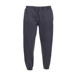 Jogginghose DROPSIZE "Dropsize HEAVY LOOSE FIT JOGGER", Herren, Gr. L, US-Gr&ouml;&szlig;en, acid washed schwarz, 70% Baumwolle, 30% Polyester, oversize, Hosen Jogginghose