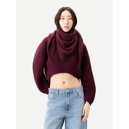 GOBI Cashmere Pullover 'Oval' Damen Gr&ouml;&szlig;e S/M feuerrot