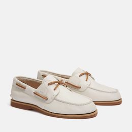 Bootsschuh Timberland "CLASSIC BOAT BOAT SHOE", Damen, Gr. 37, natural f grain, Leder, Schuhe Bootsschuh, Classic Bootsschuh aus Timberland Premium Leder