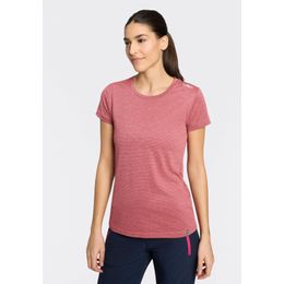 Funktionsshirt CMP, Damen, Gr. 42, rosa (coral), Obermaterial: 92% Polyester, 8% Elasthan, Shirts Funktionsshirt, sportliche Passform, f&uuml;r Wandern und Outdoor-Aktivit&auml;ten